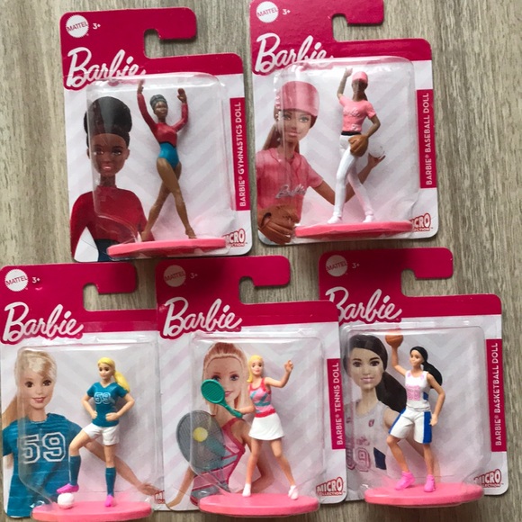 Barbie | Toys | New Barbie Sport Athletic Mini Figures Set Of 5 | Poshmark